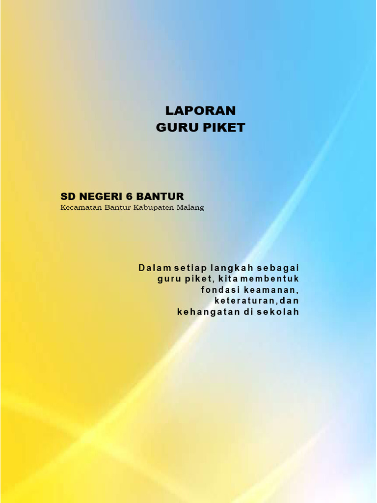 Laporan Guru Piket Bukti Dukung PMM AR - Compressed | PDF | Kesehatan Holistik