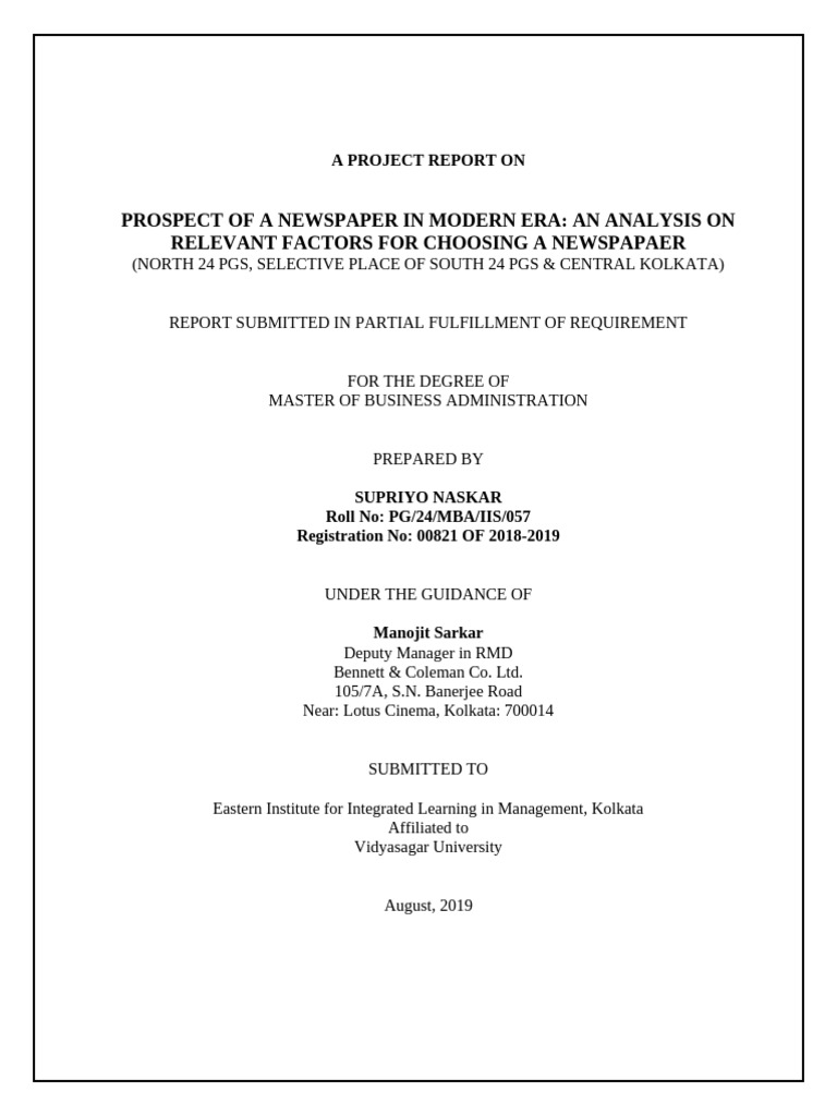 Sip Project Full | PDF | Methodology | Likert Scale