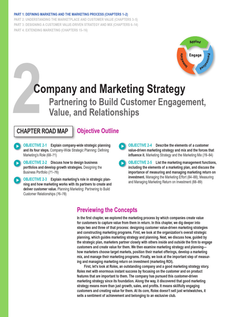 Chapter 2 Company And Marketing Strategy Pdf Marketing