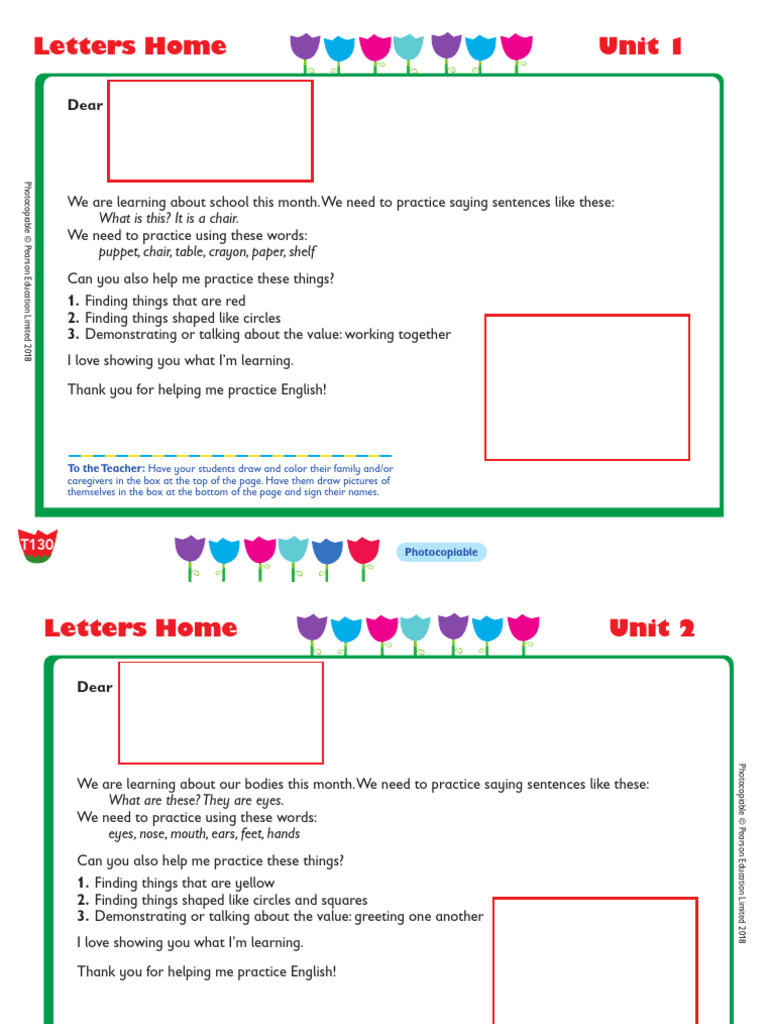 Z03 Big Fun Teachers Book Level 1 Letters Home | PDF