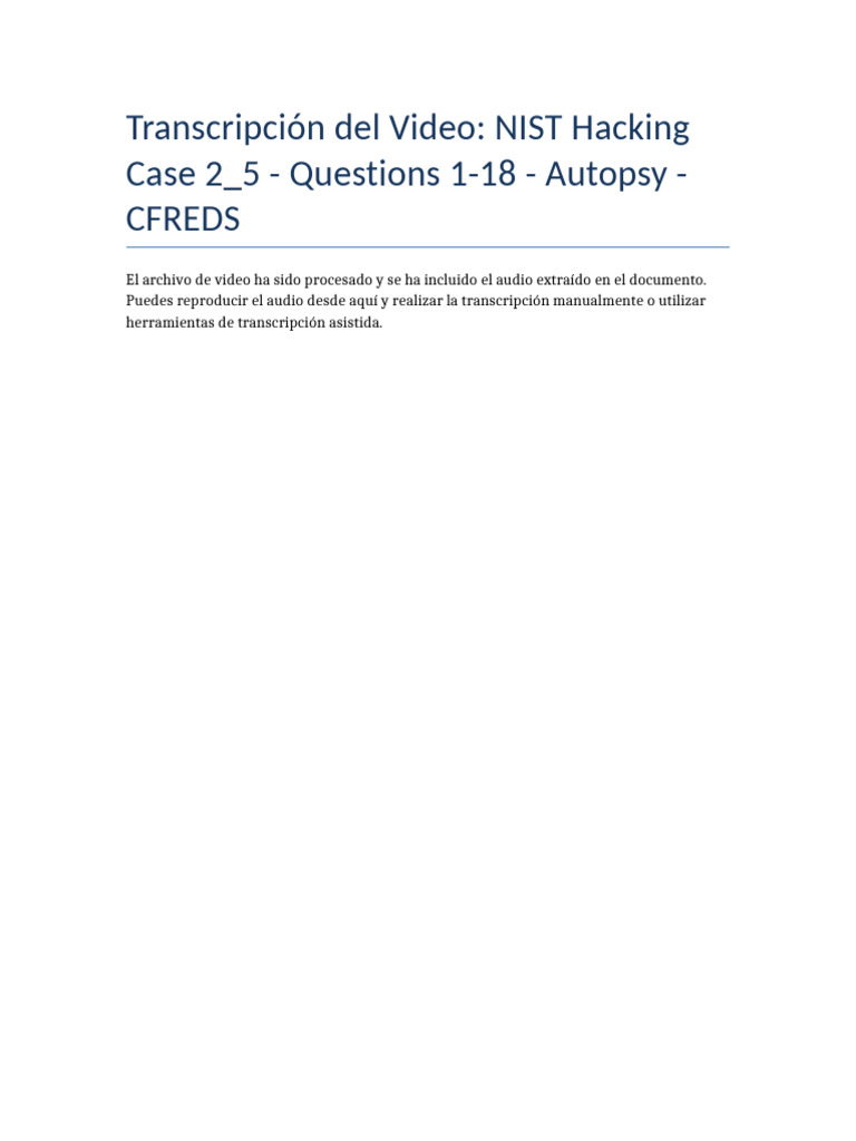 NIST Hacking Case Autopsy CFREDS | PDF