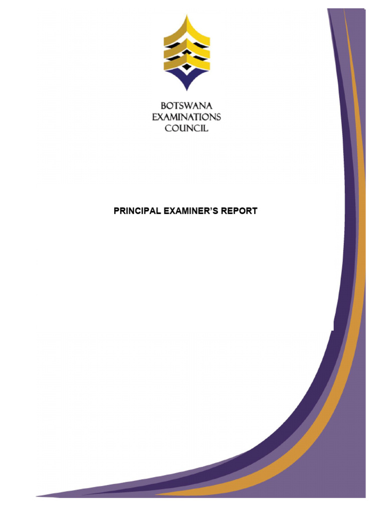Pe Report Setswana 2023 | PDF | Essays | Vocabulary