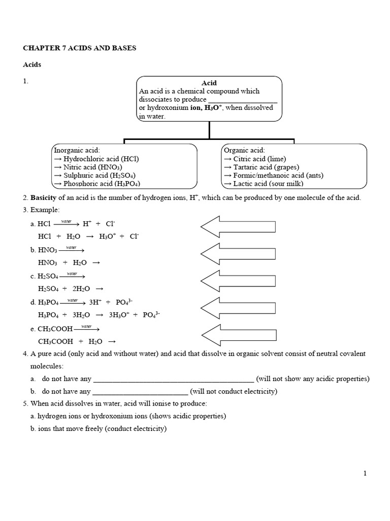 Chapter 6 Acid and Base - Part 1 | PDF | Ph | Hydroxide