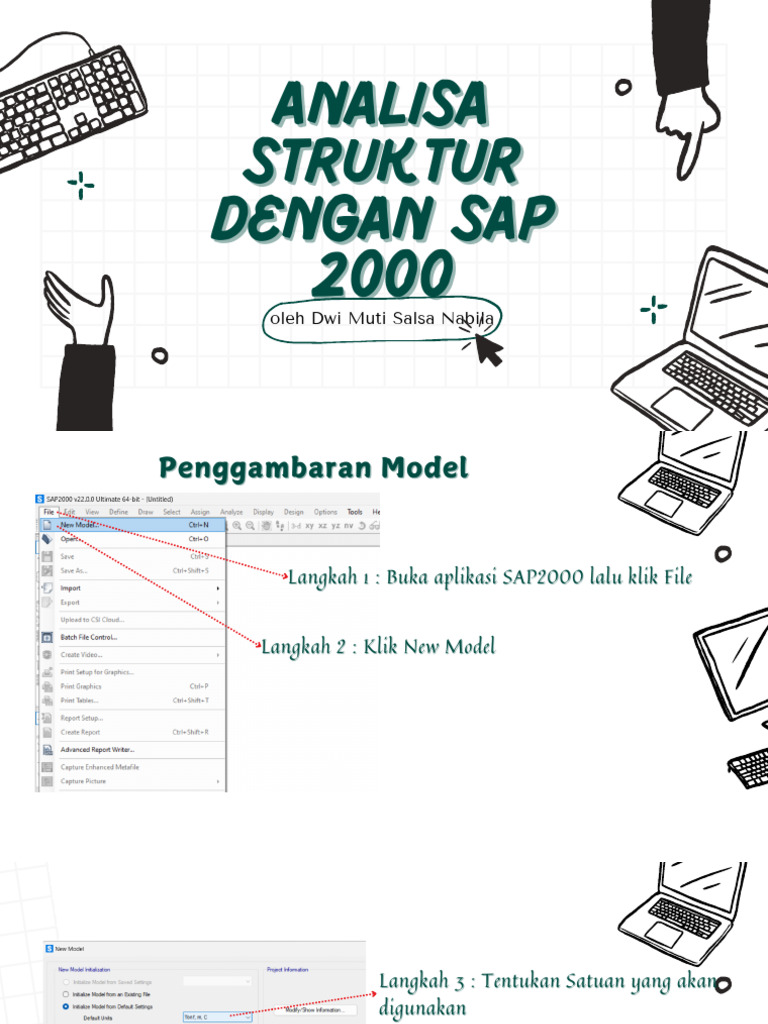 Analisa Struktur Dengan Sap 20000 | PDF