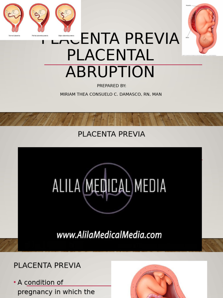 Placenta Previa and Abruptio Placenta | PDF | Pregnancy | Childbirth