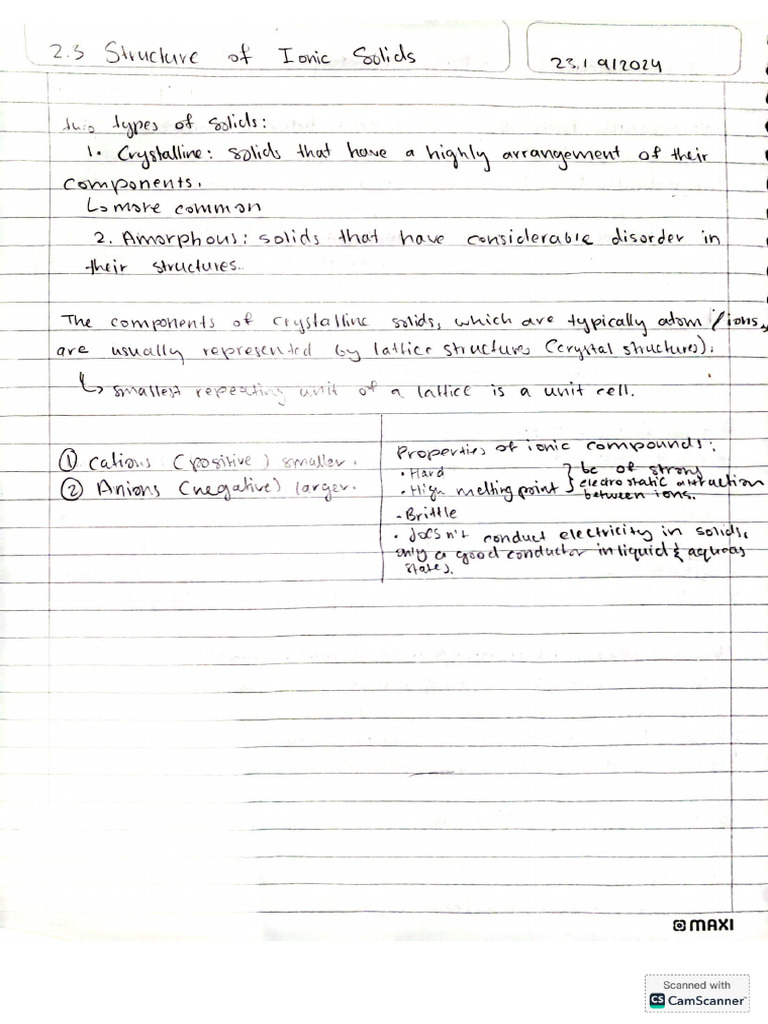 Chem Classwork 3 | PDF