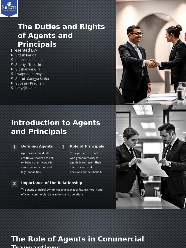Agent-Principal Duties and Rights Guide | PDF | Conflict Of Interest ...
