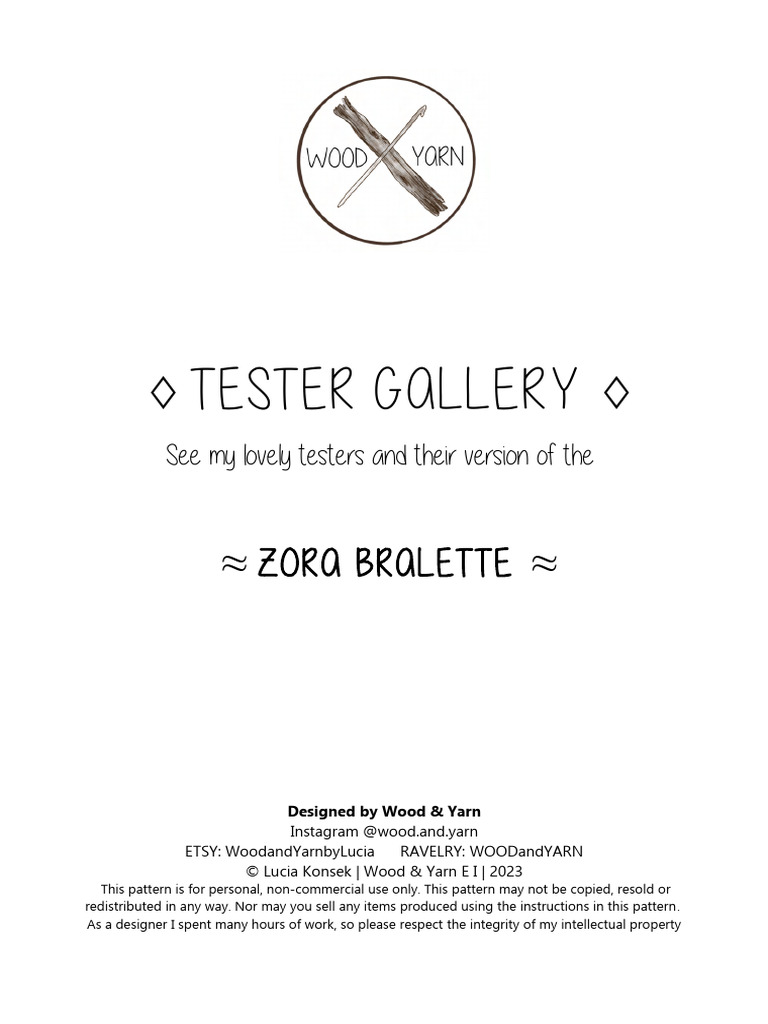 TesterGalleryZoraBralette PDF | PDF | Yarn | Polymers