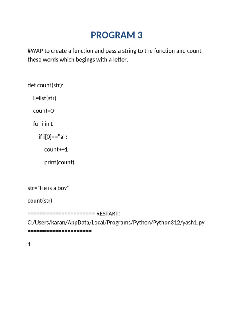 Program 3 | PDF | Computers | Technology & Engineering