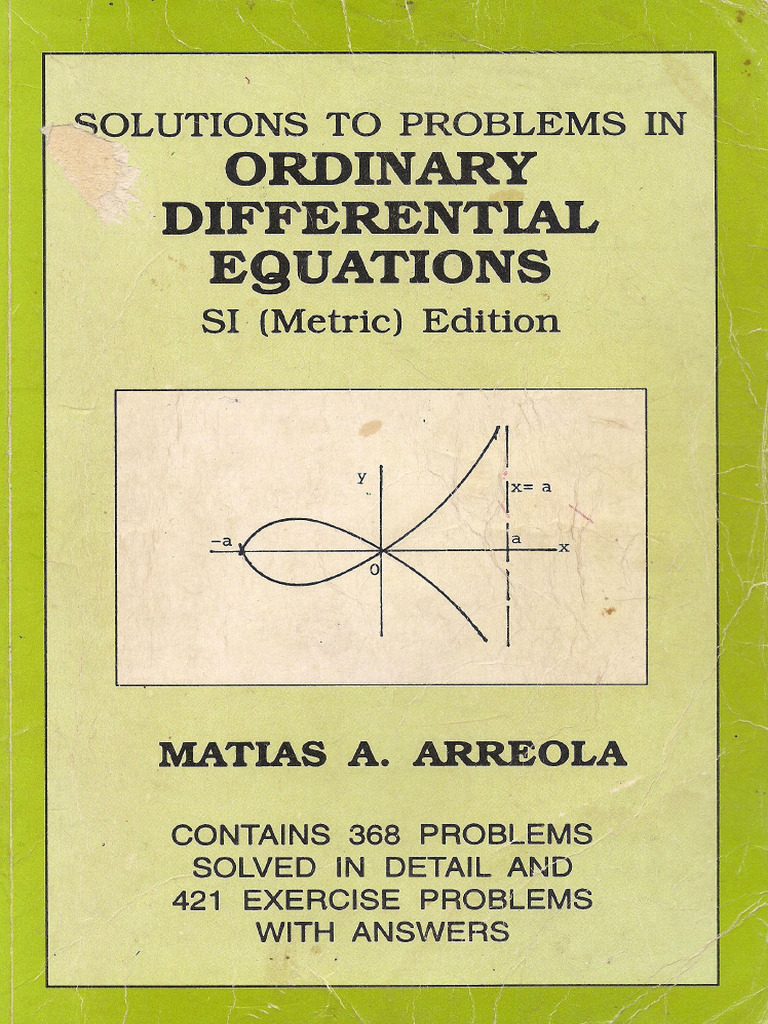 Solution To Problems in Ordinary Differential Equation SIE 1997 ...