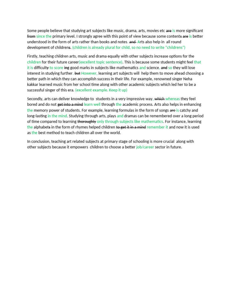 Essay Correction | PDF