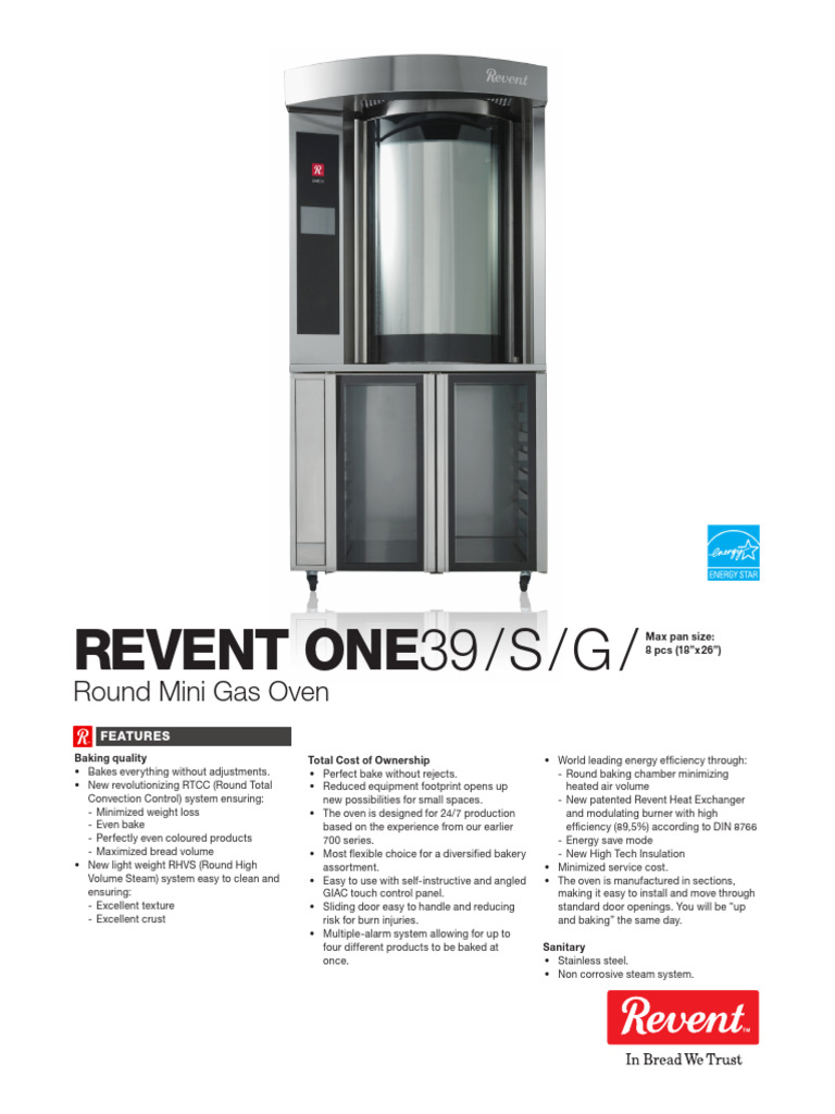 Revent one 39G | PDF | Door | Oven