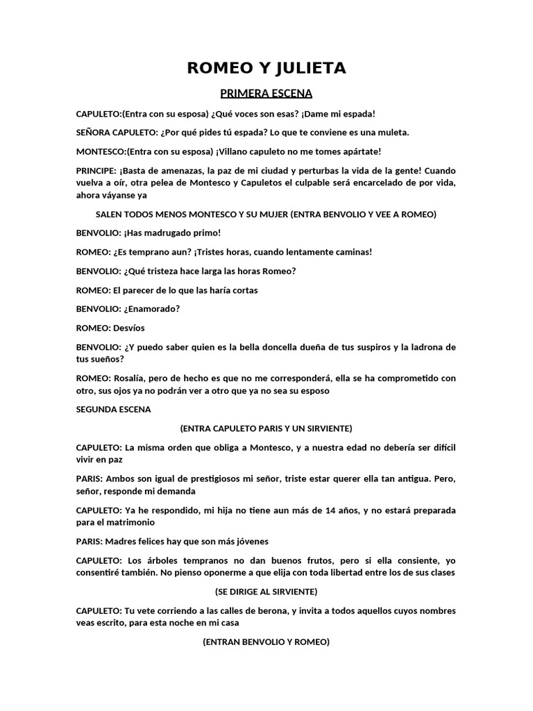 Romeo y Julieta - 071902 | PDF | Romeo y Julieta | Tragedias de Shakespeare