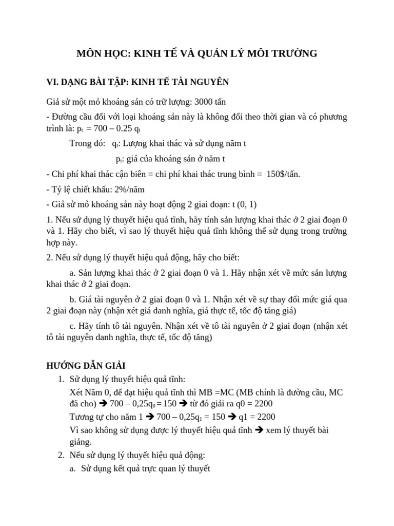 CH A Môi Trư NG C3 | PDF