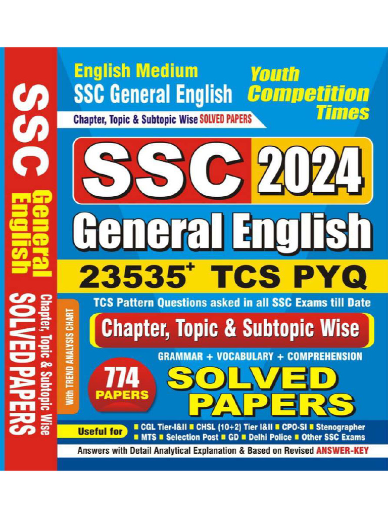 Demo 50 YCT SSC 2024 General English TCS Pattern Chapterwise Solved Papers 23535 Objective ...