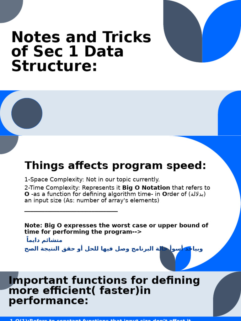 Data Structue Sec 1 | PDF