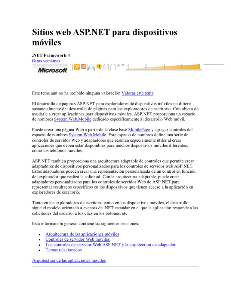 Aplicaciones Moviles en ASP Net | PDF | .NET Framework | Cookie HTTP Aplicaciones Moviles en ASP Net | PDF | .NET Framework | Cookie HTTP