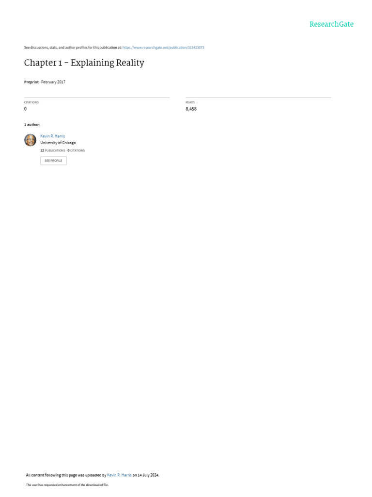 AConciseTheoryofTrulyEverything Chapter1 | PDF | Metaphysics | Science