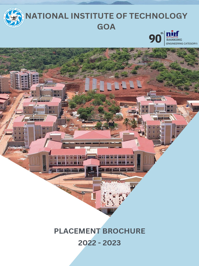 Placement Brochure - NIT Goa | PDF | Engineering