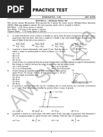 2D Kinematics Practice Questions and Answers | PDF | Applied And ...