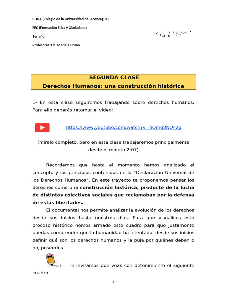 Derechos humanos (clase 2) | PDF | Derechos humanos | Libertad