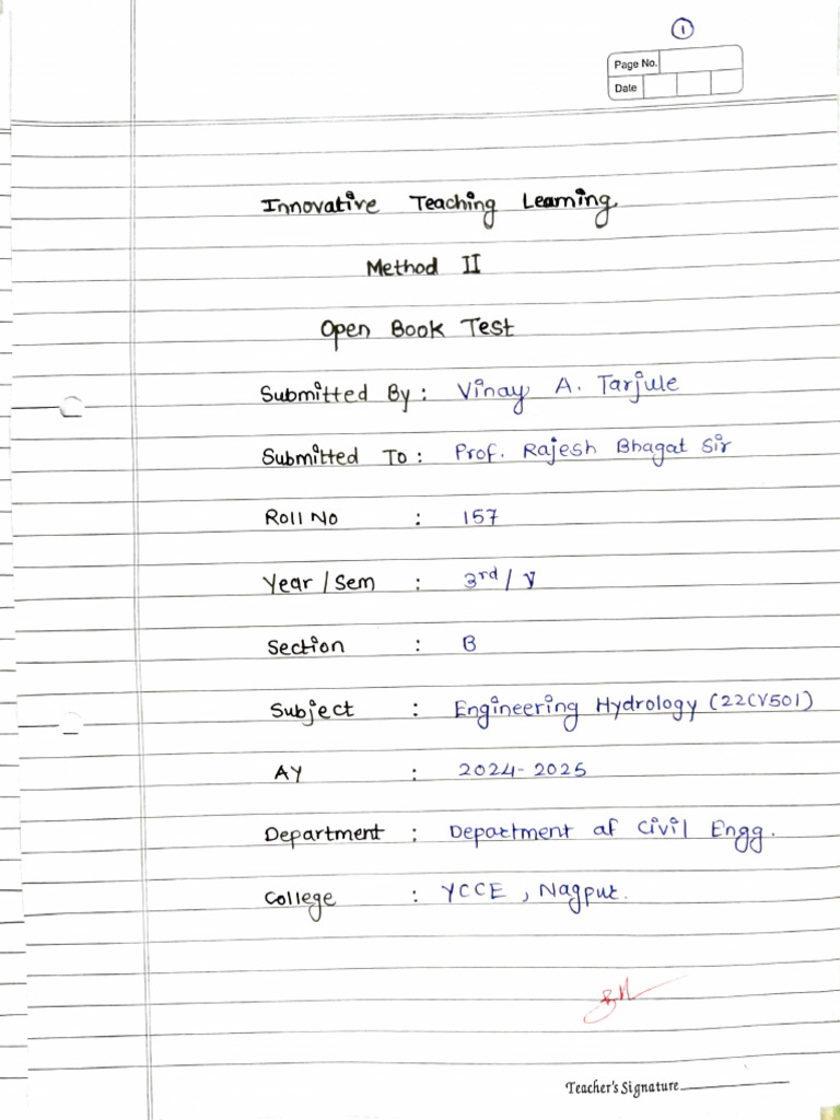 157_Open Book Test | PDF | Evaporation | Humidity