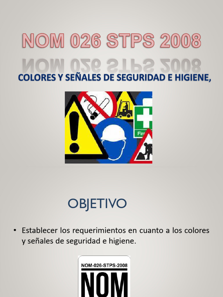 Diapositiva Nom 026 Stps 2008 | PDF | Color | Amarillo
