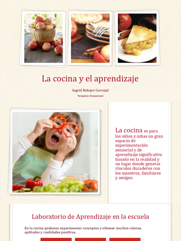Cocina Escolar: Aprendizaje Sensorial | PDF | Cocina | Alimentos