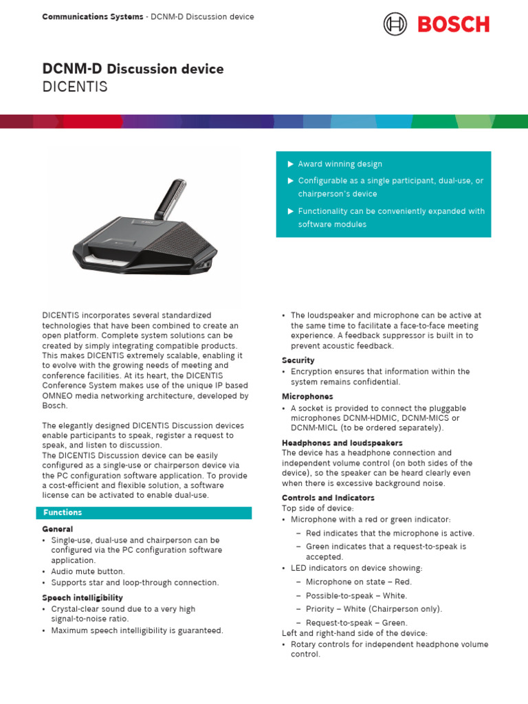 3.1 DCNM - D (Micro đại biểu) | PDF | Headphones | Microphone