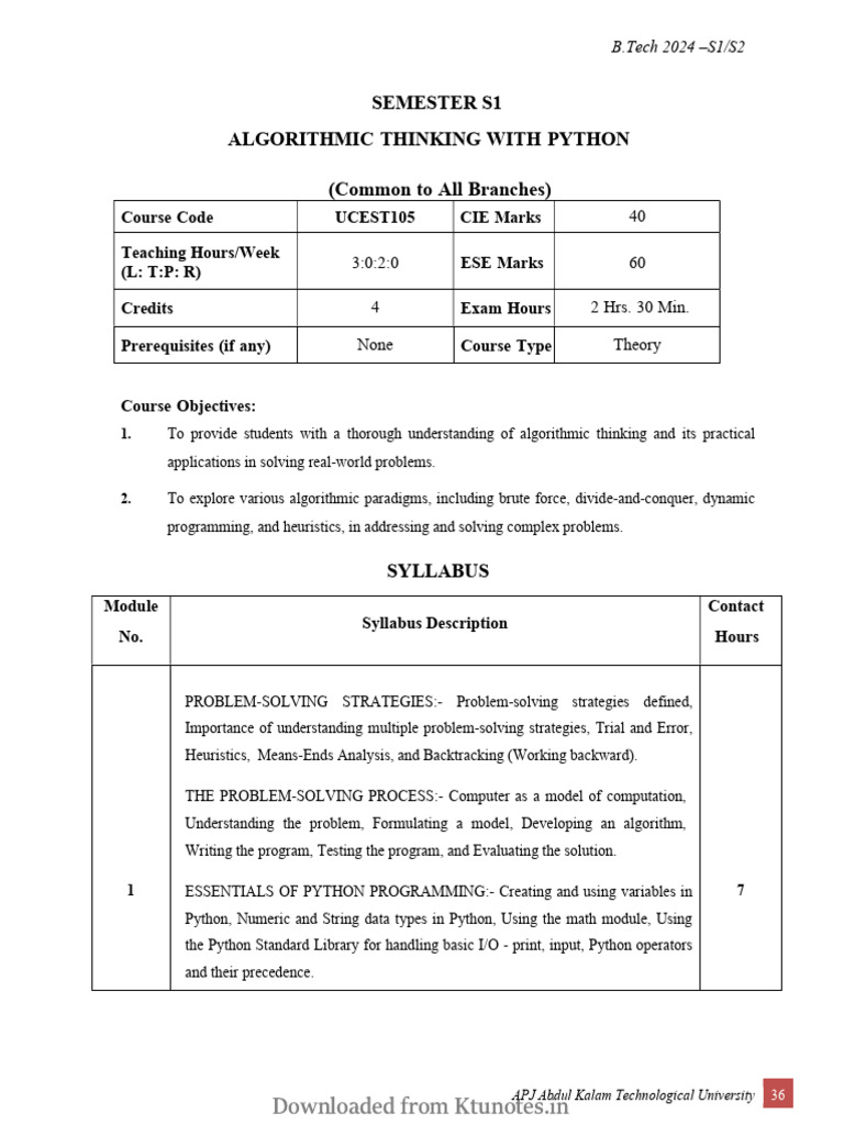 Algorithmic Thinking With Python | PDF | Algorithms | Python ...