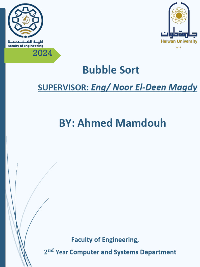 Bubble Sort | PDF | Algorithms And Data Structures | Computer Programming Bubble Sort | PDF | Algorithms And Data Structures | Computer Programming