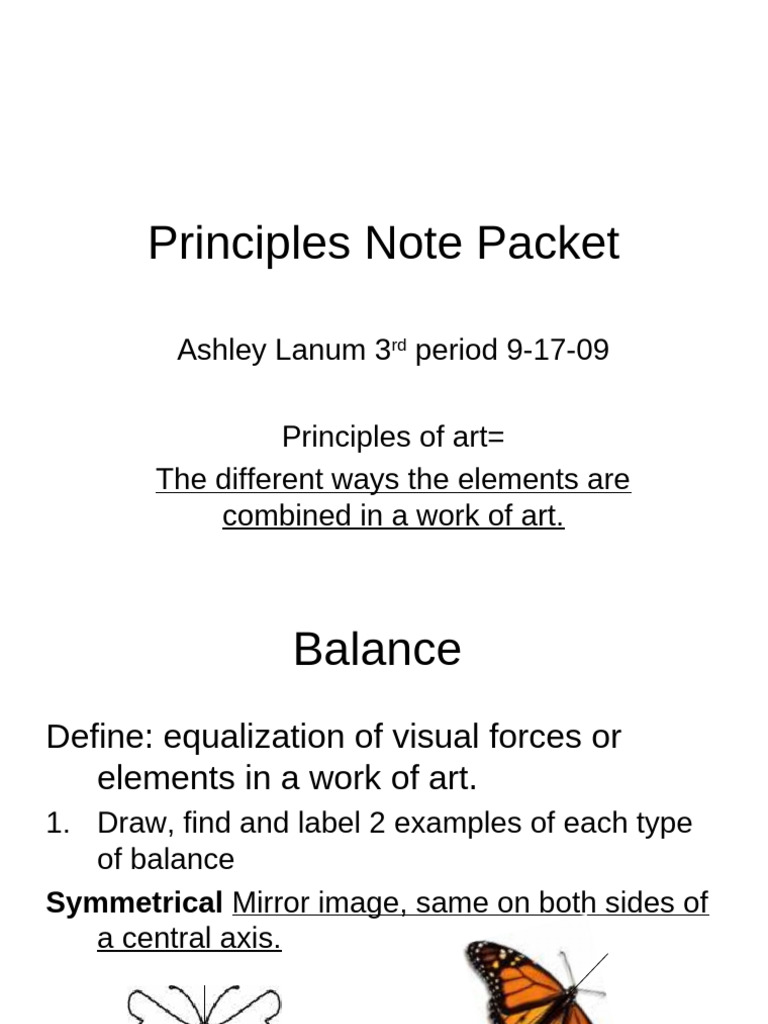 Principles Note Packet, Ashley Lanum 3rd Period | PDF