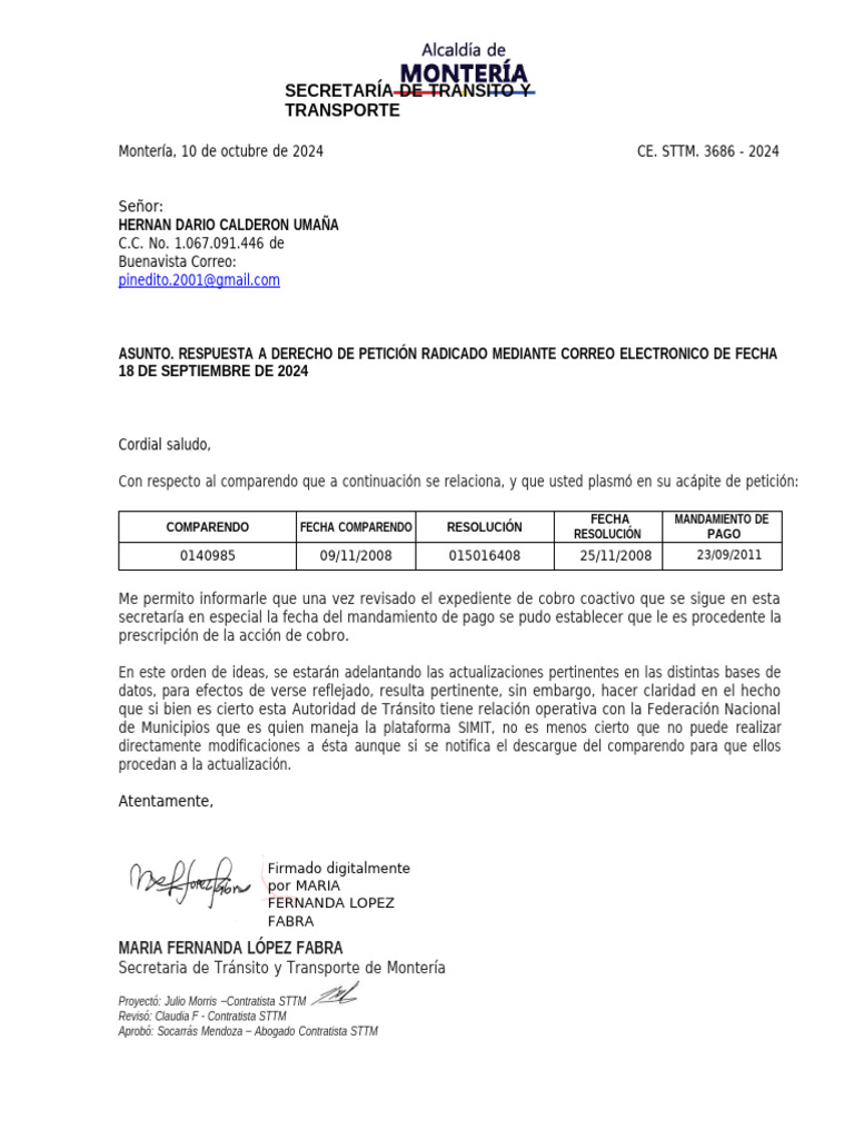 Hernan Dario Calderon Umaña. RP | PDF