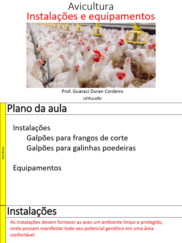 Equipamentos para Aviários: Guia Completo | PDF