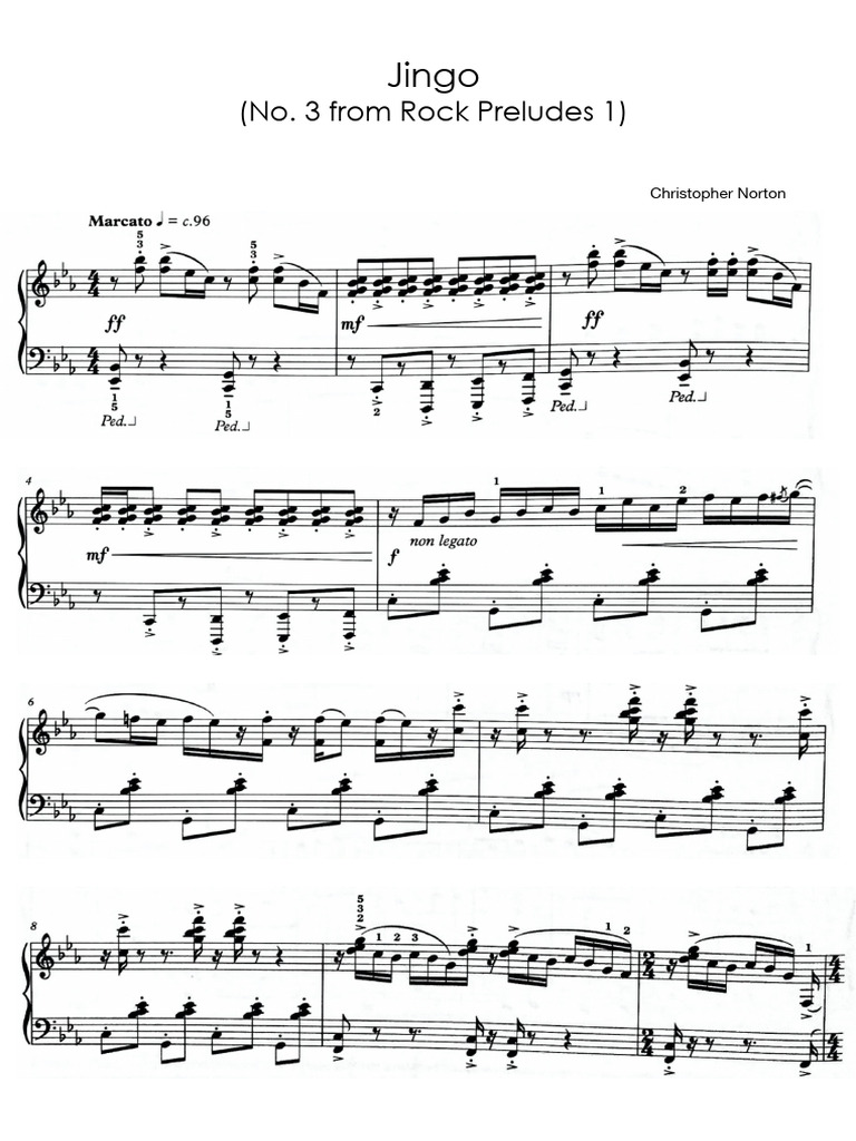 ABRSM 2021 Grade 8 C2 Jingo | PDF