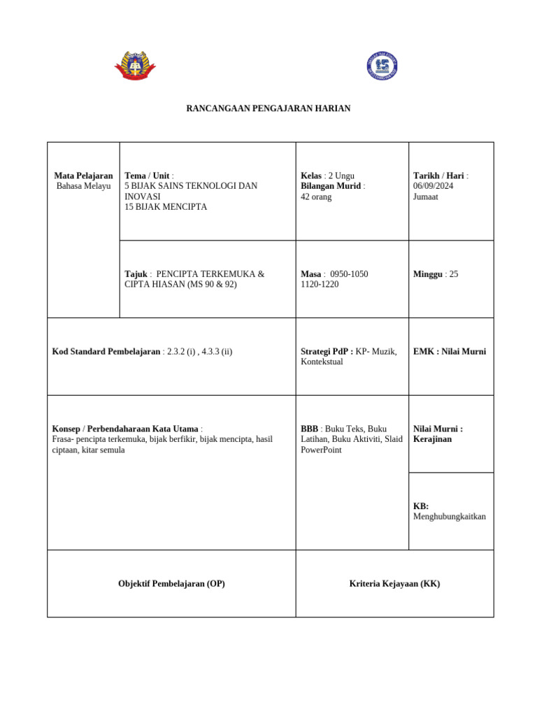 RPH Minggu 24 (Jumaat) | PDF