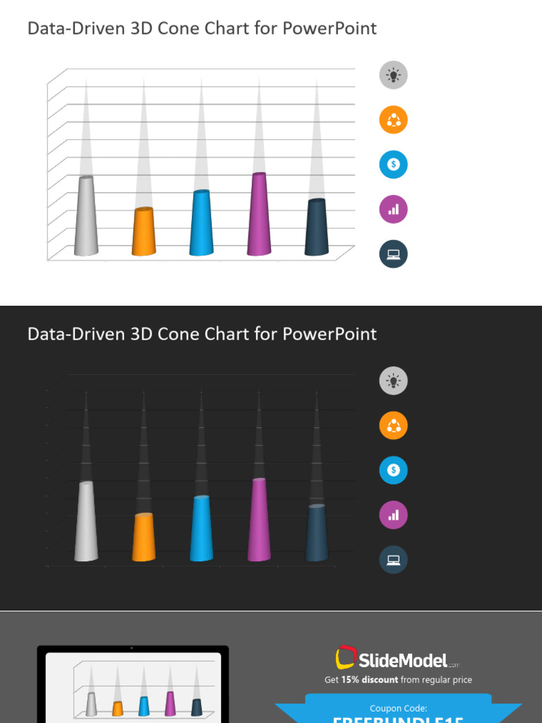 FF0095 01 Free 3D Cone Chart Powerpoint 16x9 | PDF