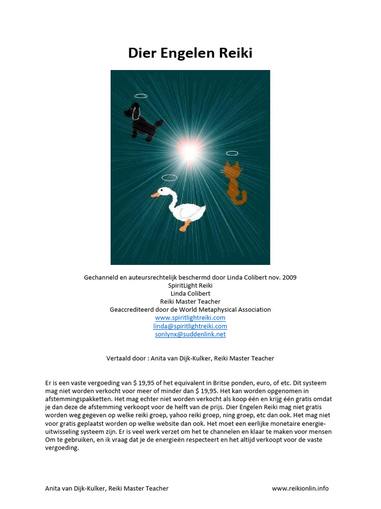 Dier Engelen Reiki | PDF