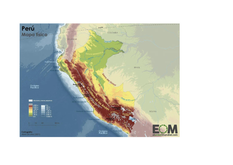 Mapa Físico Del Perú | PDF