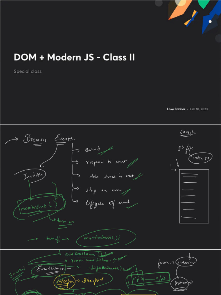 DOM Modern JS Class II With Anno | PDF