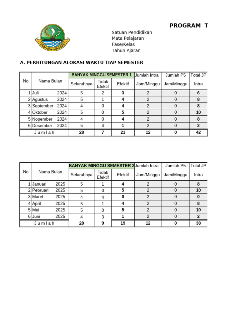 Prota Promes Kelas XI-Azhar | PDF