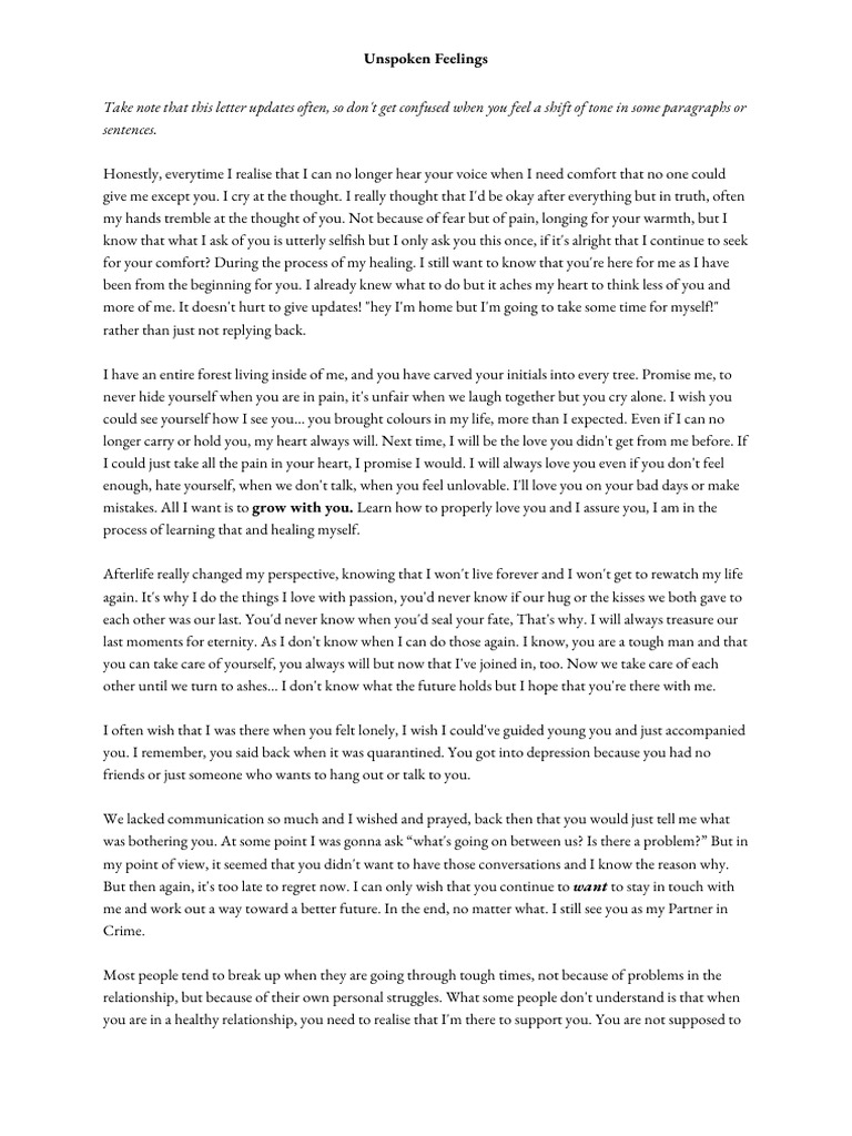 For My Beloved. | PDF | Feeling