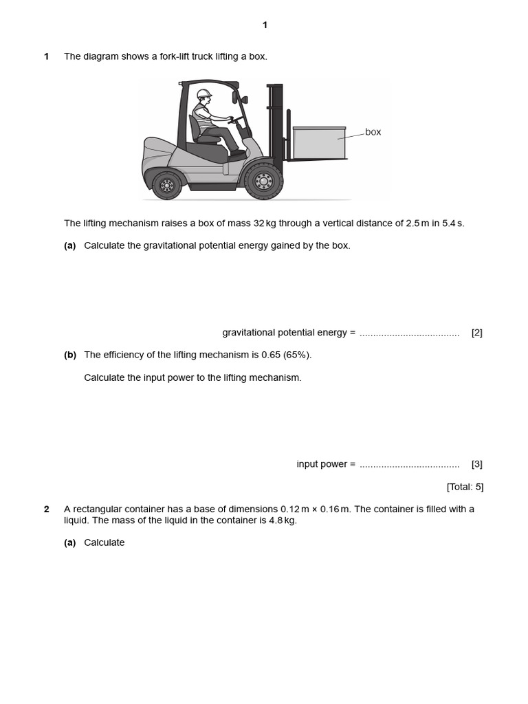 Assignment 1.physics | PDF | Pressure | Force