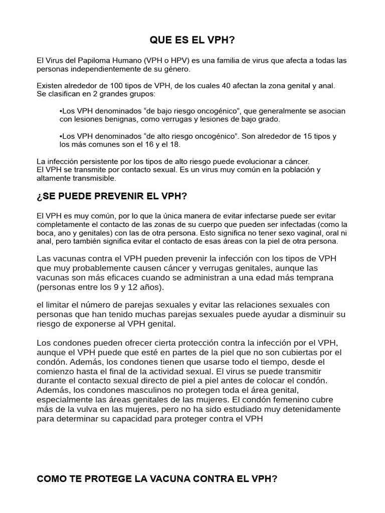 Guía Completa sobre el VPH | PDF | Epidemiología | Especialidades Medicas