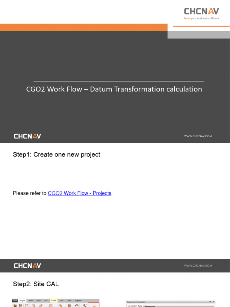 Flow Datum Transformation CGO2 | PDF