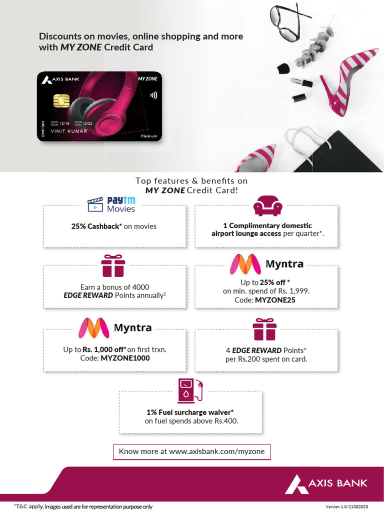 Myzone Credit Card Leaflet | PDF | Finance & Money Management