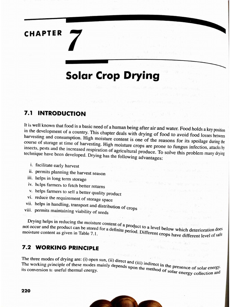 Solar Crop Drying | PDF