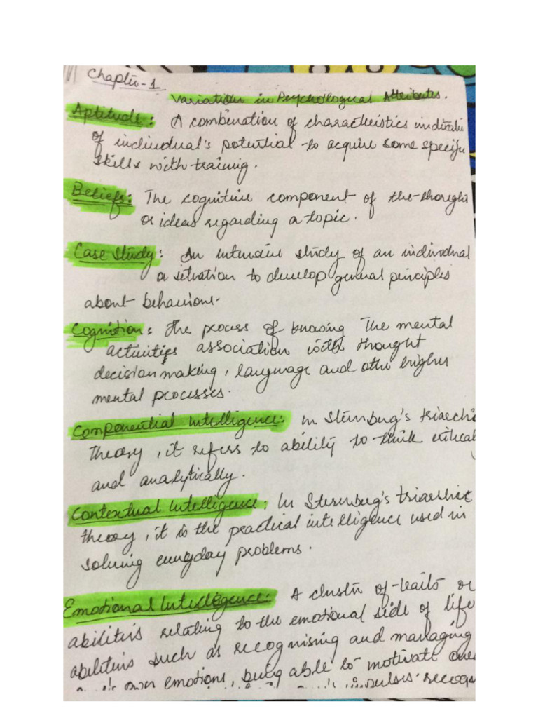 Psychology CH 1 Terms | PDF