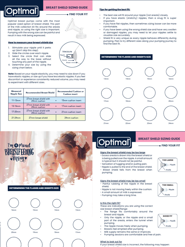 Breast Shield Sizing Guide for Pumping | PDF | Nipple | Breast