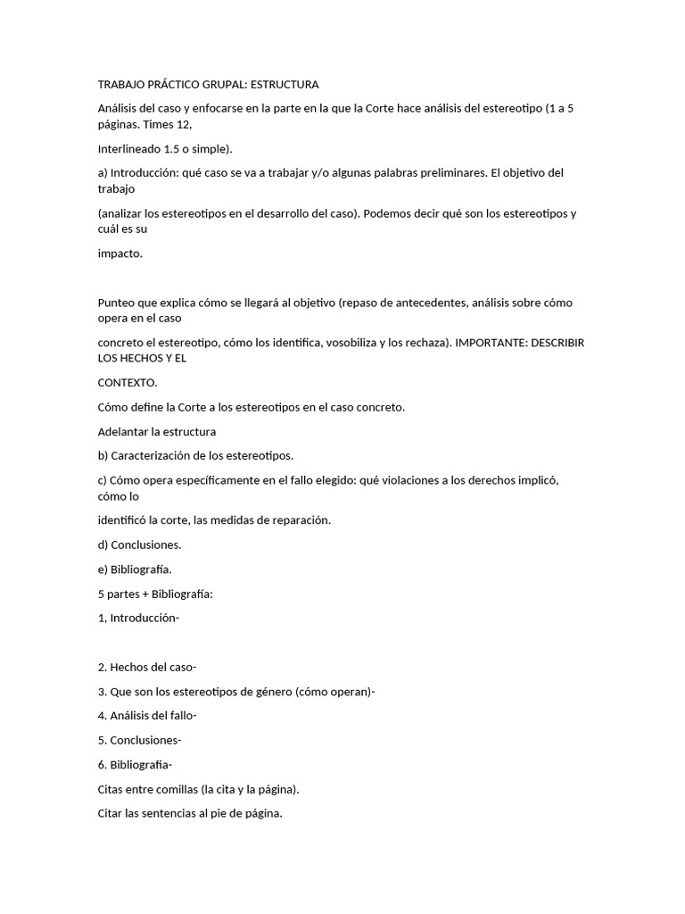 Trabajo Práctico Grupal | PDF